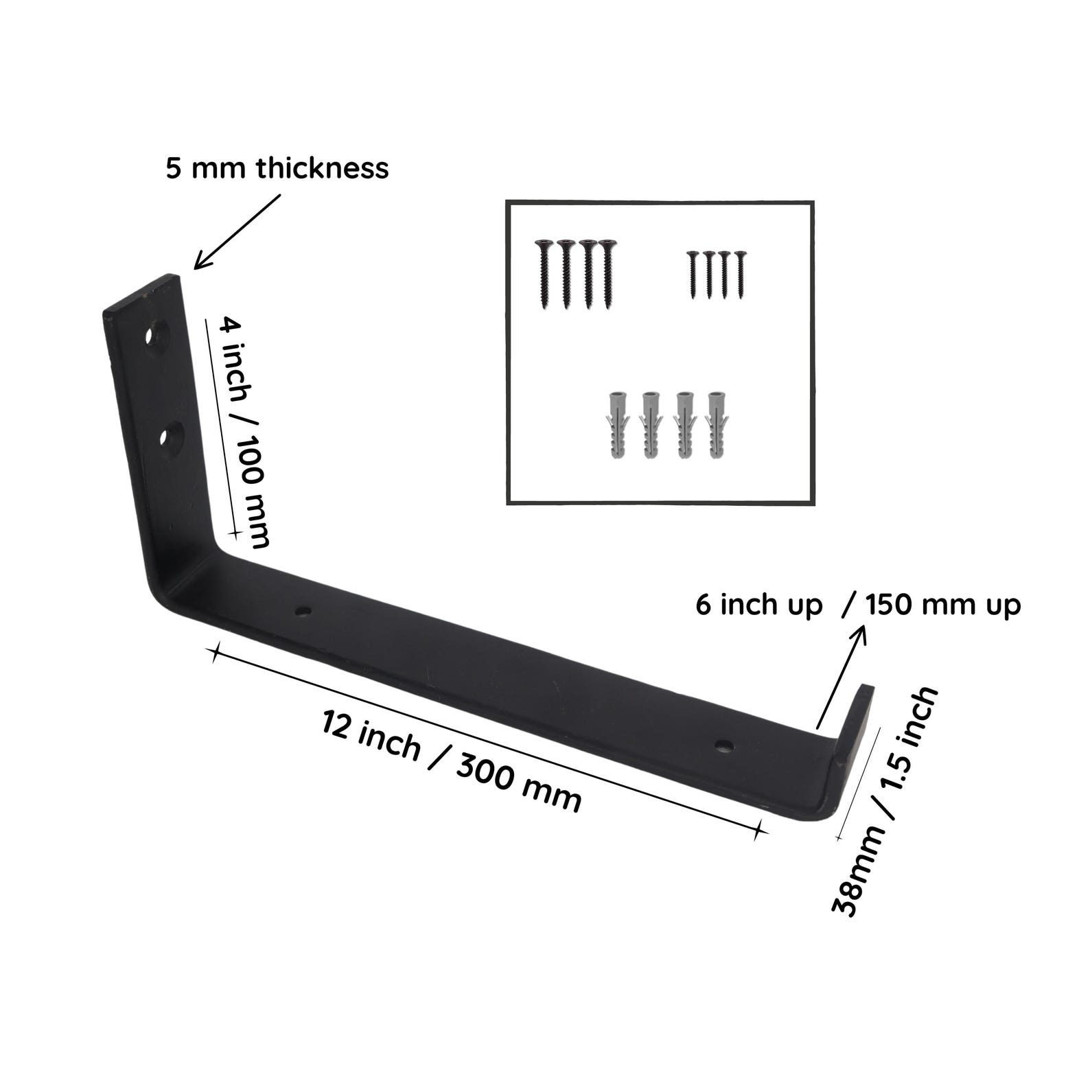 2x Scaffold Shelf Brackets up Style | Metal Shelf Brackets ...