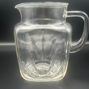 Vintage Federal Glass Starburst Pitcher, 1950s Barware - Etsy