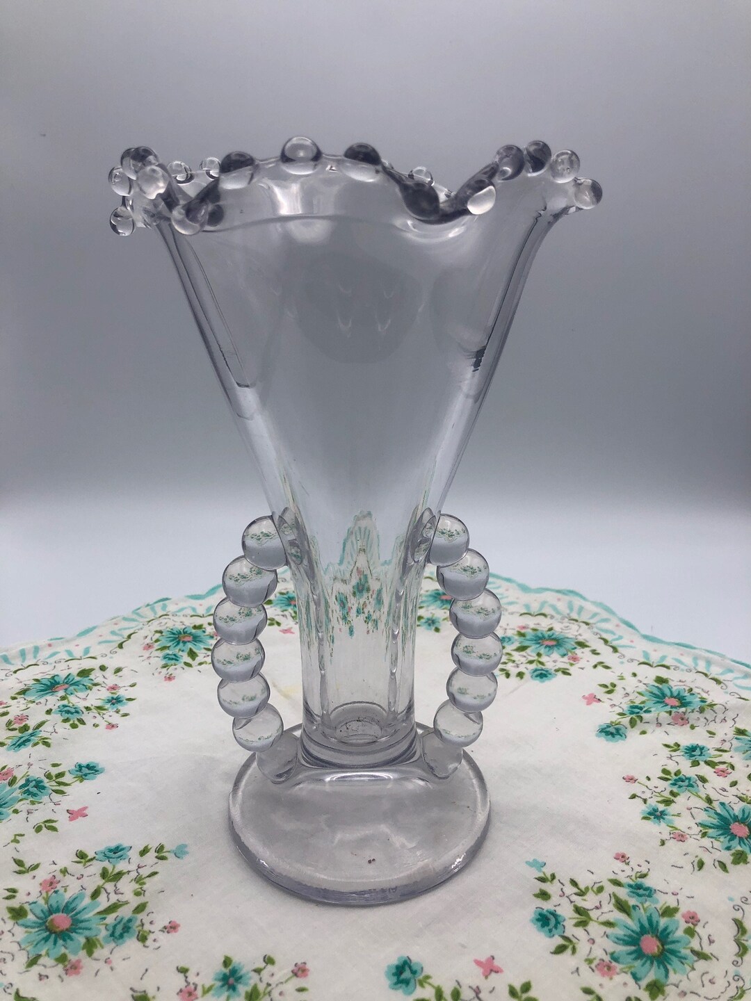 Vintage 1940s, Imperial Glass, Candlewick Flower Vase, Exquisite ...