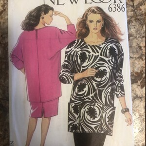 UNCUT, New Look Pattern #6386, Vintage, Misses Pullover Top, Boxy With ...