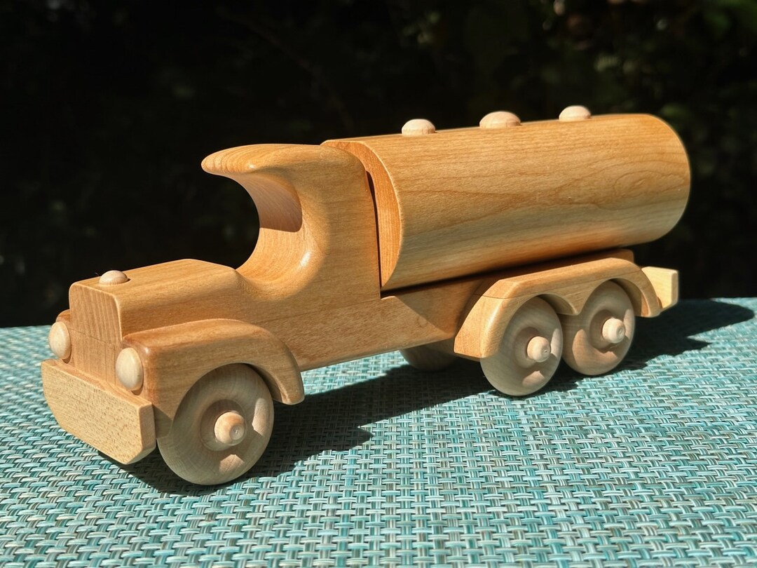 Vintage 1990s, Wooden Toy Tanker Truck, Made in Oregon, Made in USA ...