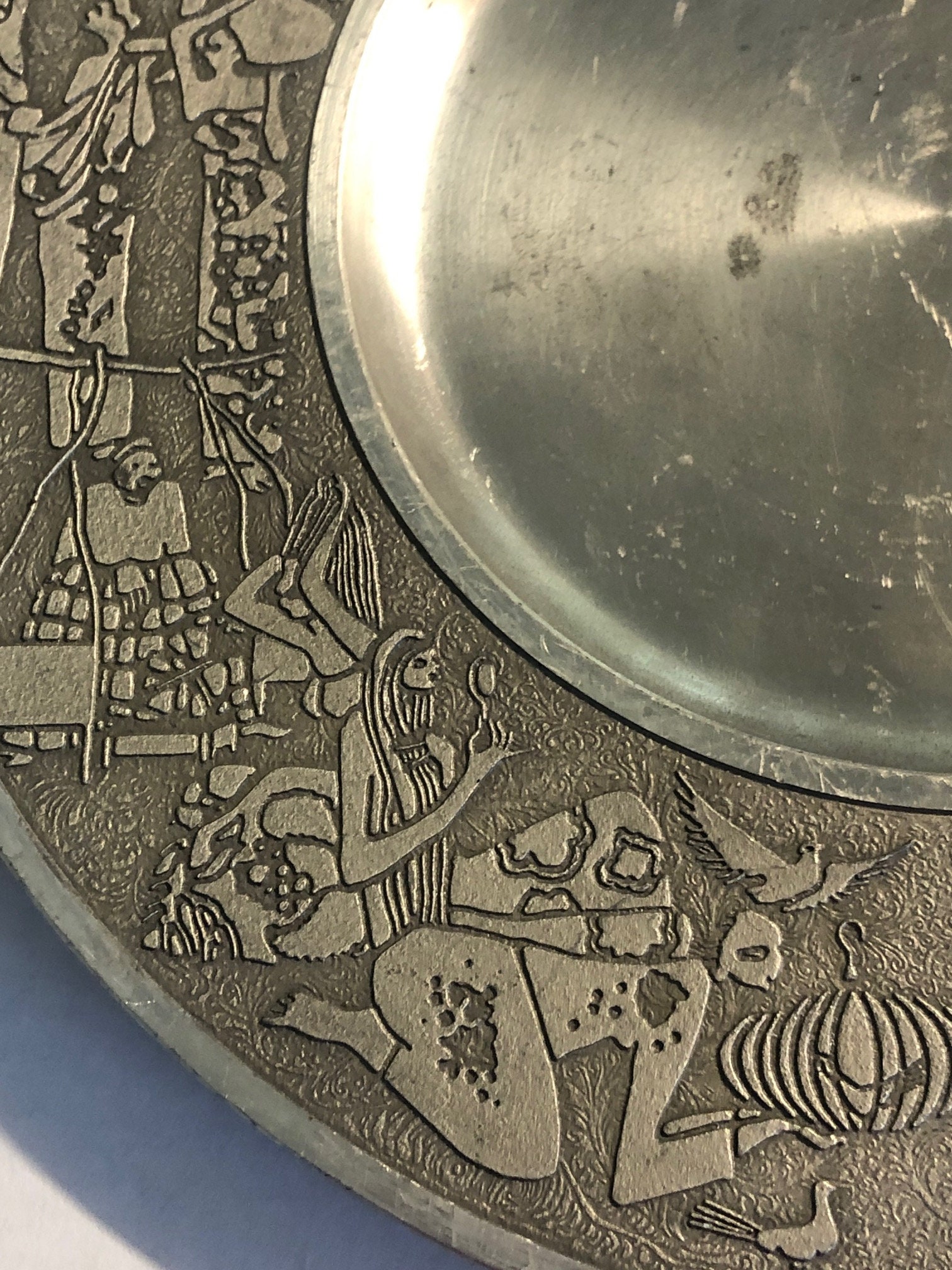 Vintage Selangor Pewter Plate, Malaysia Singapore, Cultural Scene ...