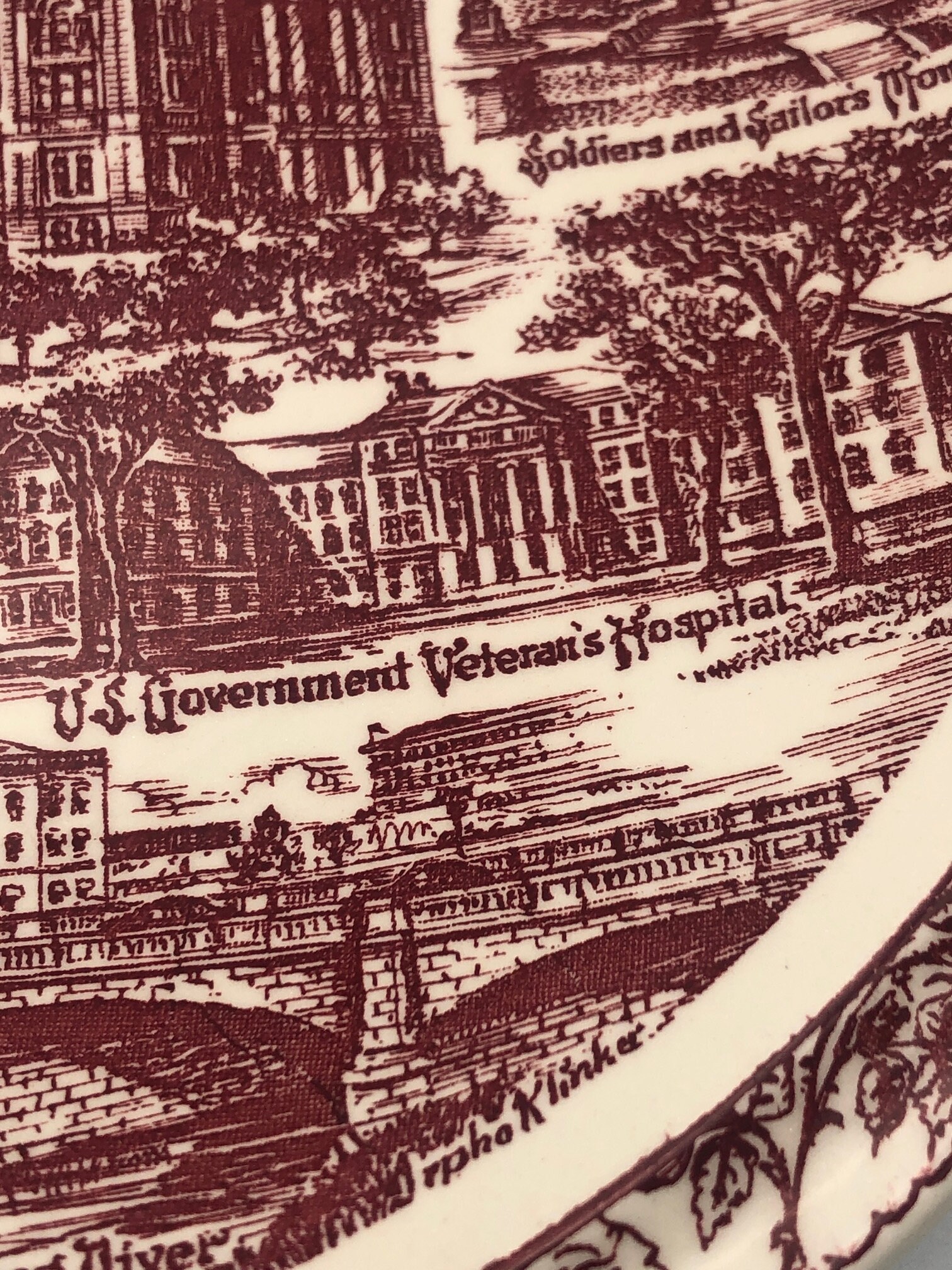 Vintage 1940s Souvenir Plate historic Des Moines - Etsy