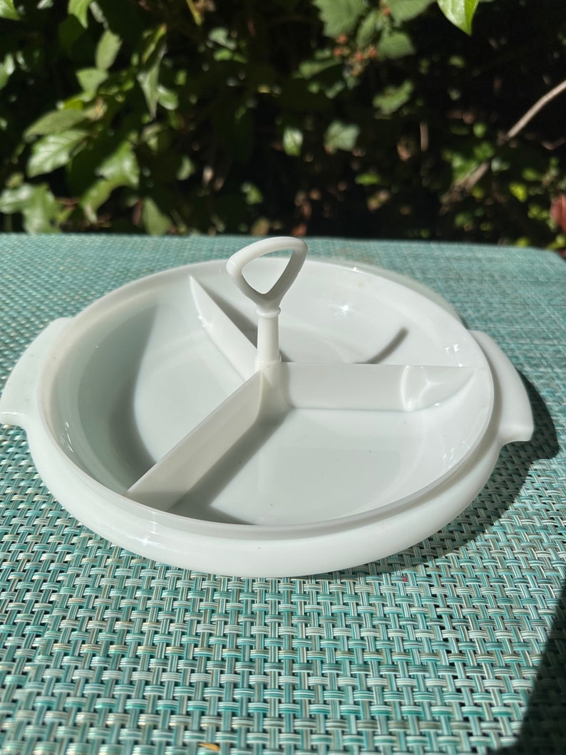 Vintage 1970s, Tupperware Suzette, 3 Way, Divided Dish, Lid and ...
