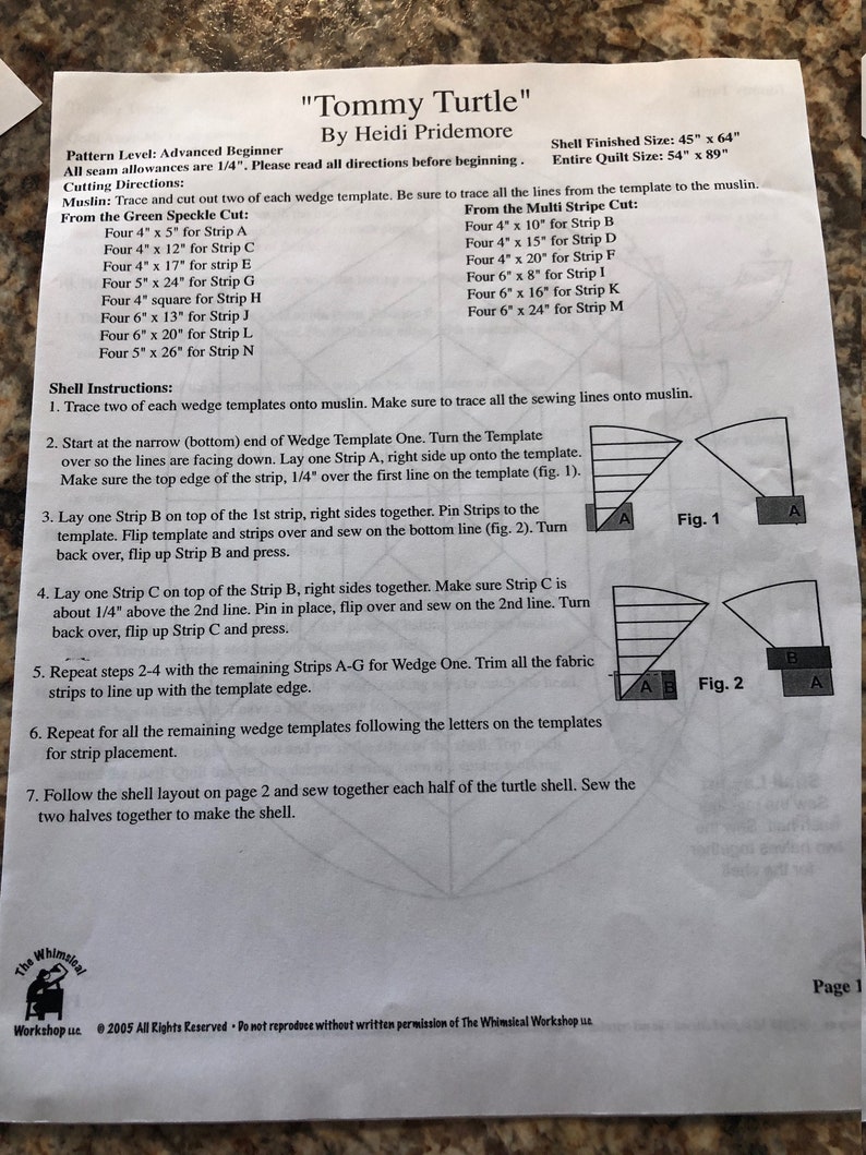 Tommy Turtle Designed by Heidi Pridemore the Whimsical - Etsy