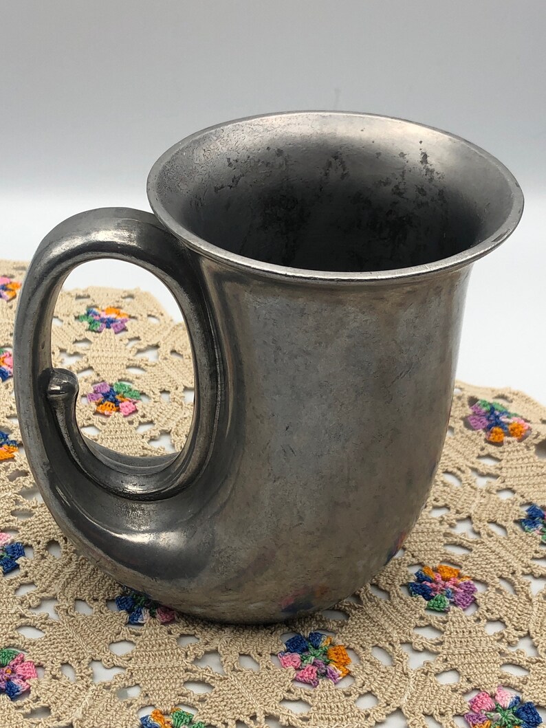 Vintage 1980s Duratale by Leonard Pewter Horn Shape Goblet - Etsy