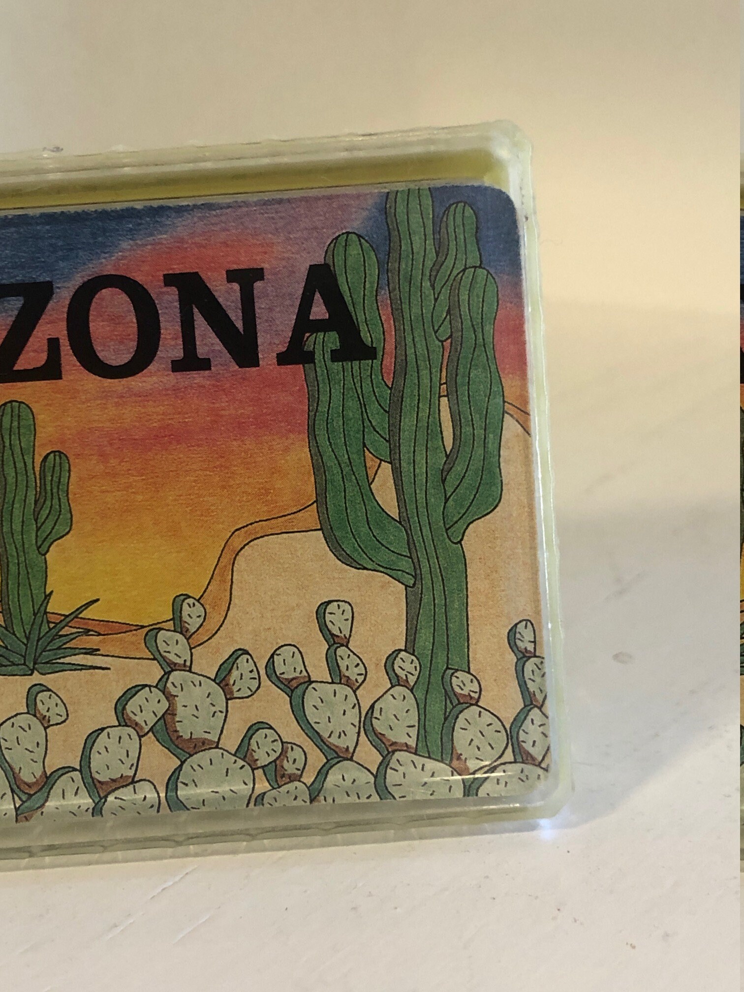 Vintage Arizona Souvenir Playing Cards Plastic Case | Etsy
