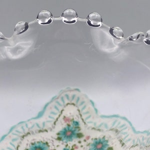 Vintage Imperial Candlewick Vase, Lavender Glass With Bubble Handles ...
