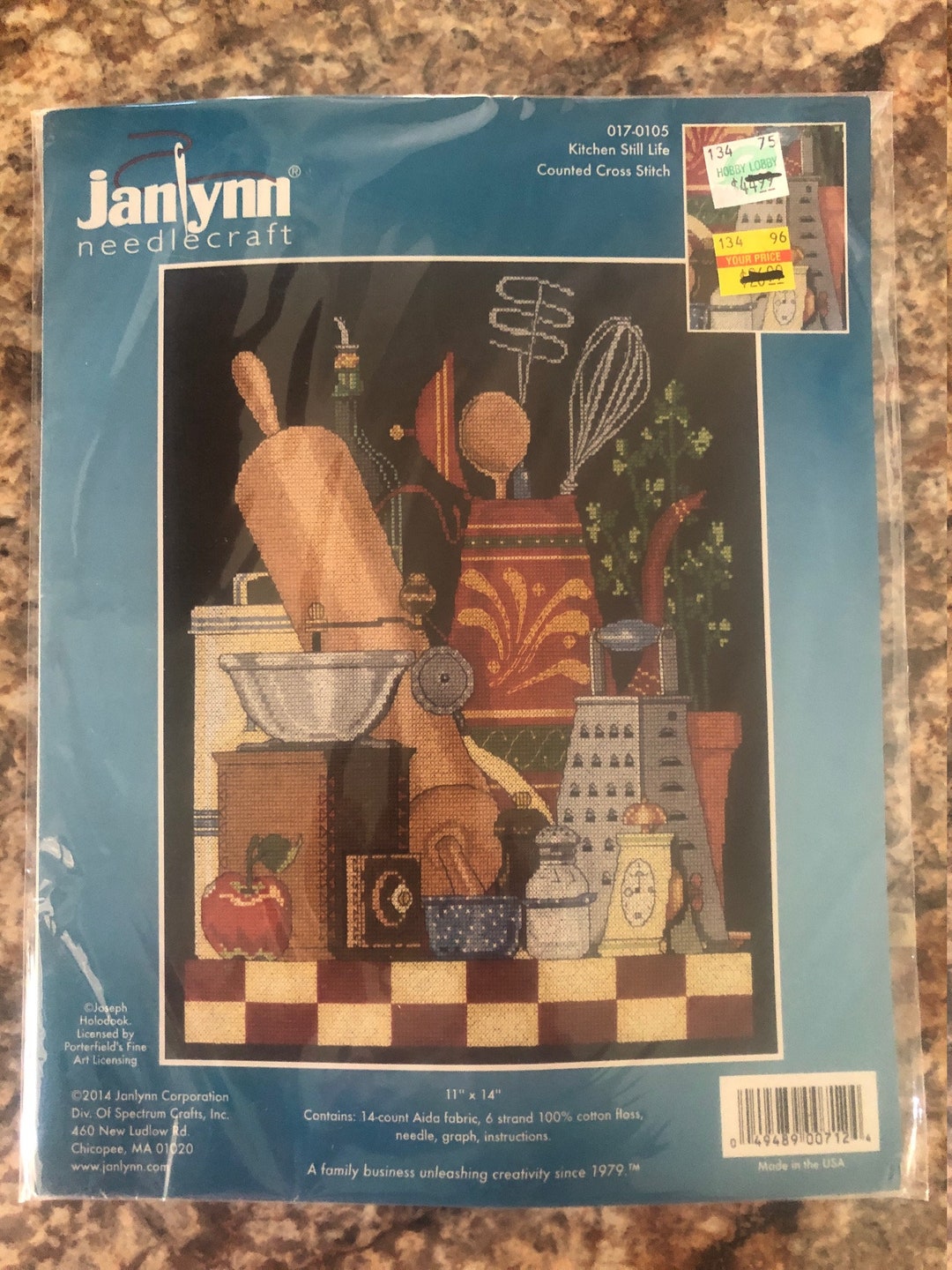 Janlynn Needlecraft, Counted Cross Stitch Kit 017-0105, "kitchen Still ...