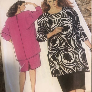 UNCUT, New Look Pattern #6386, Vintage, Misses Pullover Top, Boxy With ...