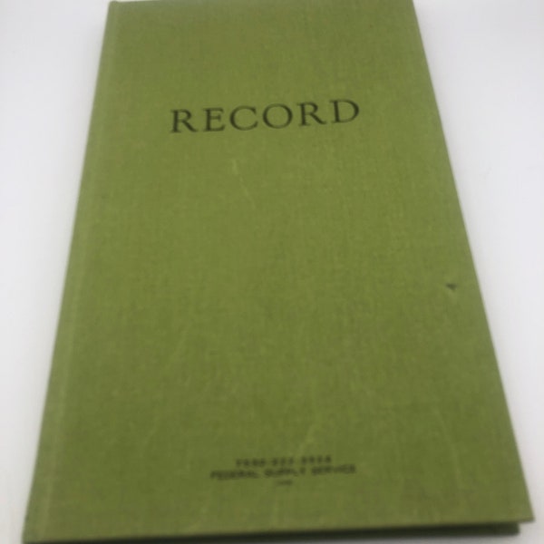 Green Record Journal - Etsy