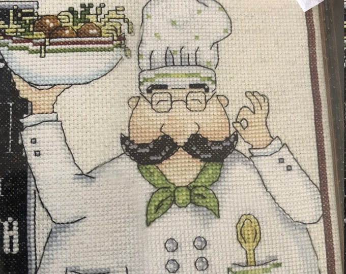 Design Works Counted Cross Stitch Kit 2865 "pasta Chef", 10" X 10 ...