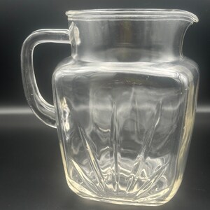 Vintage Federal Glass Starburst Pitcher, 1950s Barware - Etsy