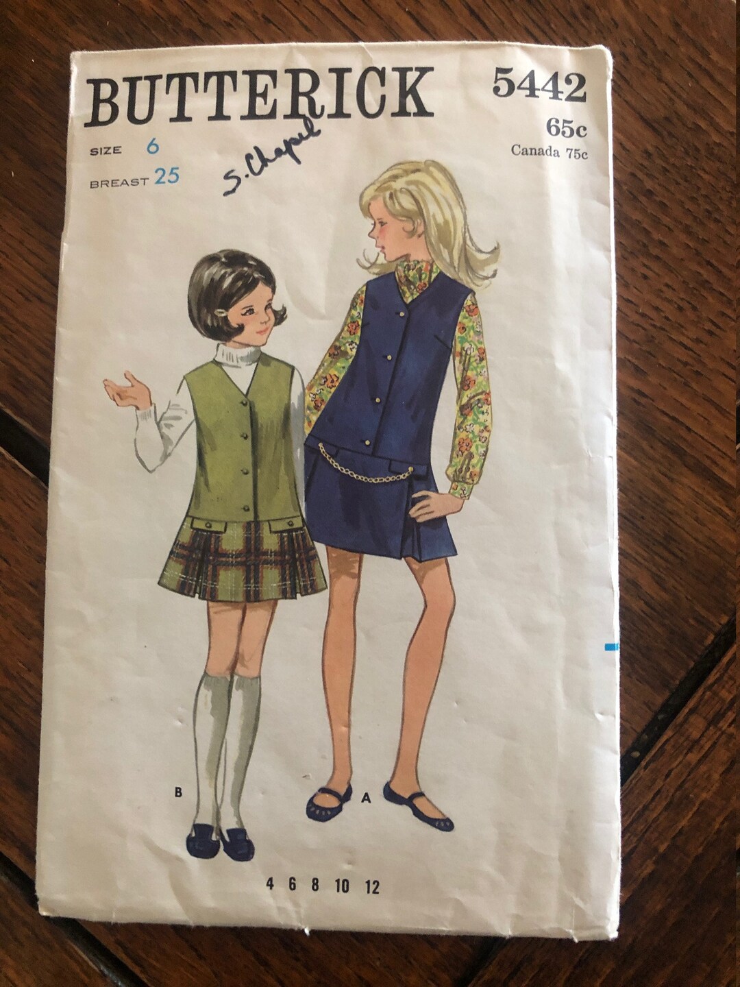 Vintage Girls Jumper Pattern / Retro Girls Jumper Pattern / Butterick ...