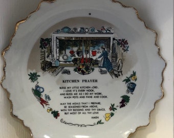 Kitchen Prayer Plate | Etsy