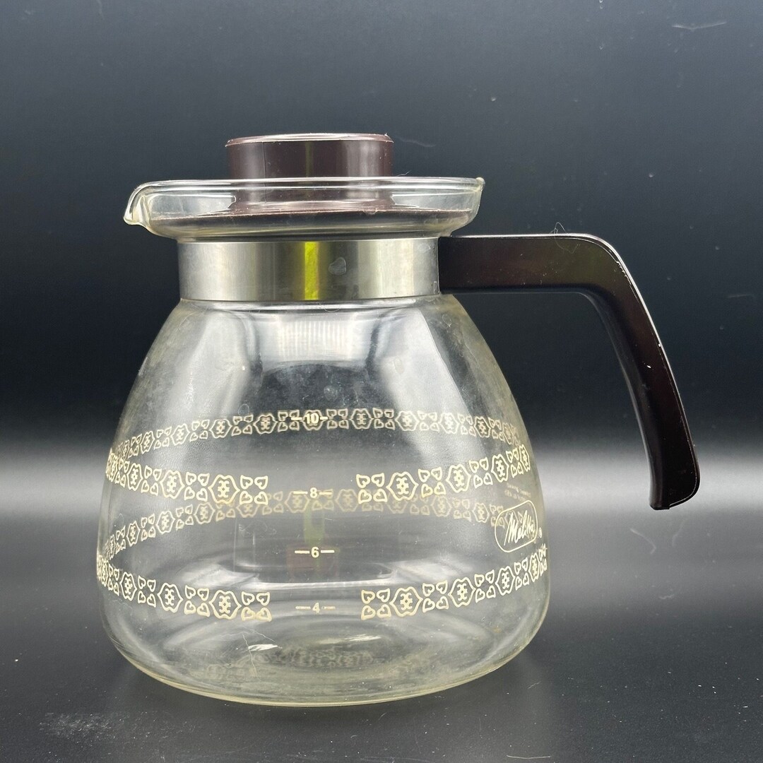 Vintage 1970s, Melitta Coffee Carafe, Replacement Carafe W/ Lid, 10 Cup ...