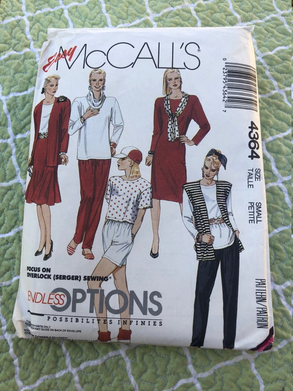 Mccalls 4364 1989 Vintage Sewing Pattern UNCUT Factory | Etsy