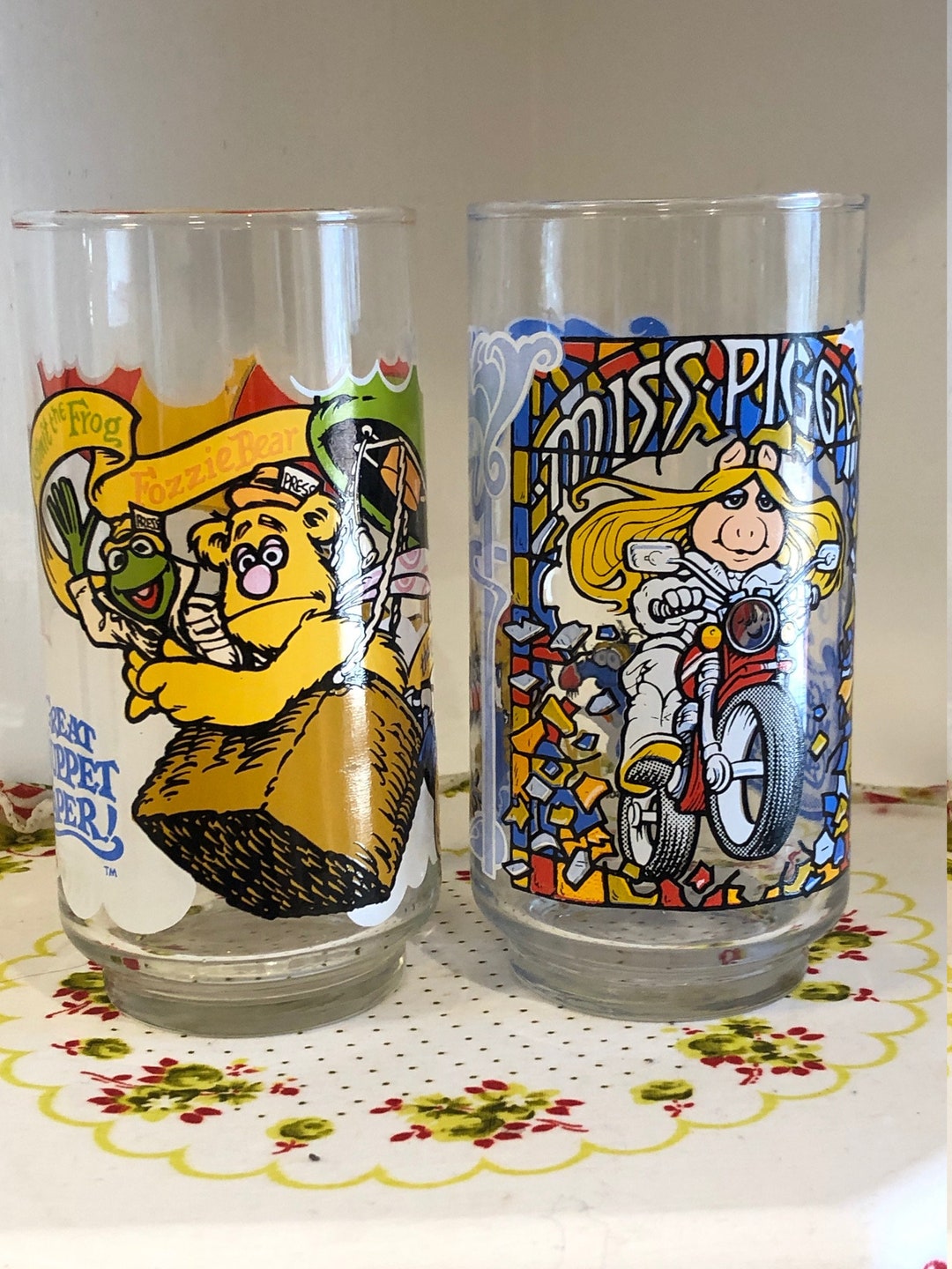 Vintage 1981 Muppet Caper Glass – Mcdonald's Collectible, Miss Piggy ...