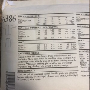 UNCUT, New Look Pattern #6386, Vintage, Misses Pullover Top, Boxy With ...