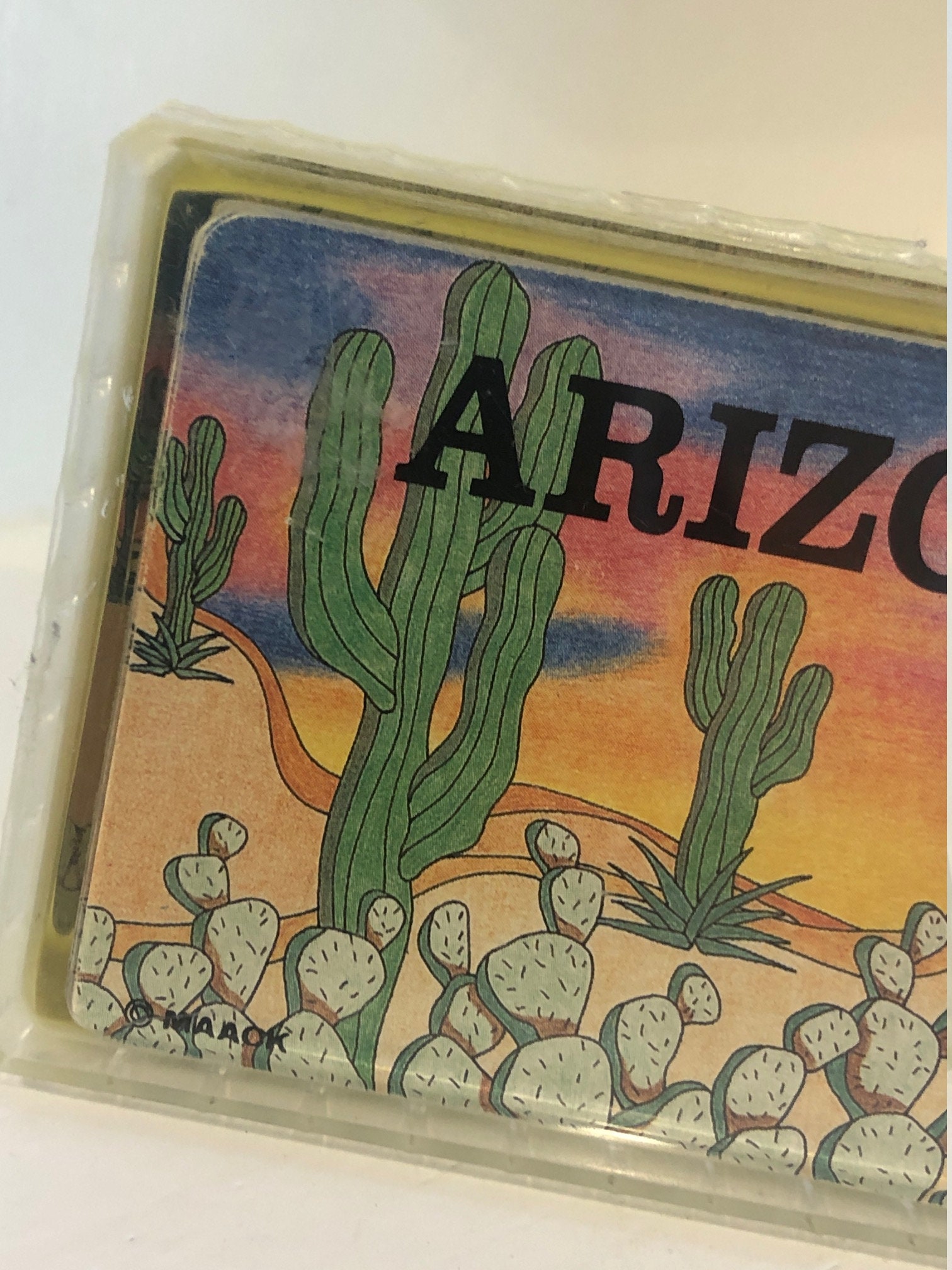 Vintage Arizona Souvenir Playing Cards Plastic Case | Etsy