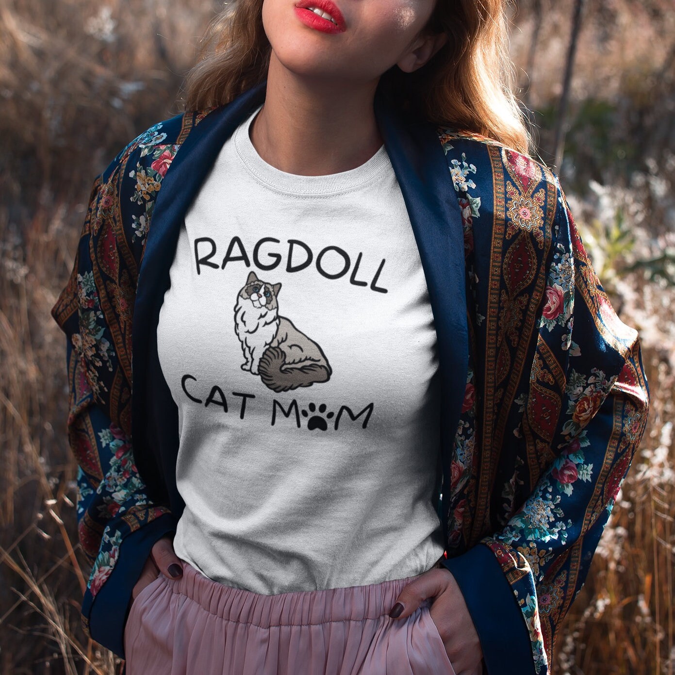 Ragdoll Cat T-shirt Gift for Women, Ragdoll Cat Lover Gift Shirt ...