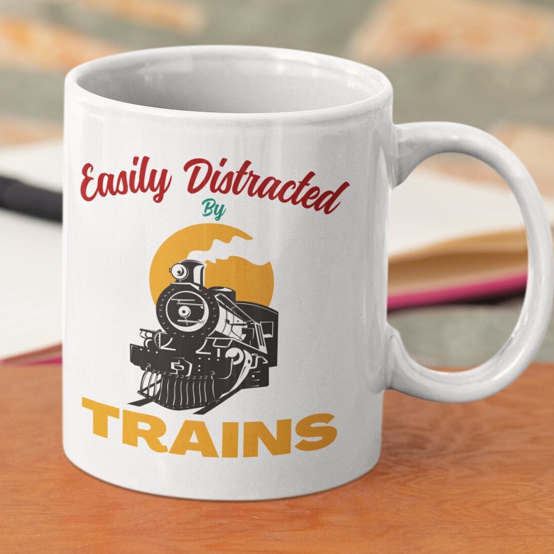 Funny Trains Mug, Train Lover Gift, Funny Steam Train Coffee Mug Gift ...