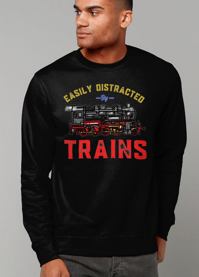 Funny Train Sweatshirt: Vintage Locomotive Gift for Trainspotters - Etsy UK