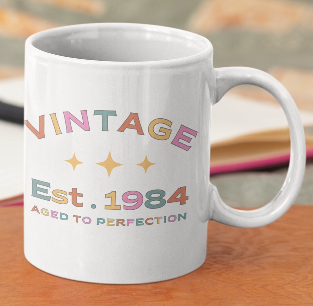 Vintage 1984 Mug Funny 40th Birthday Gifts for Women Forty Mug Gift Mum ...