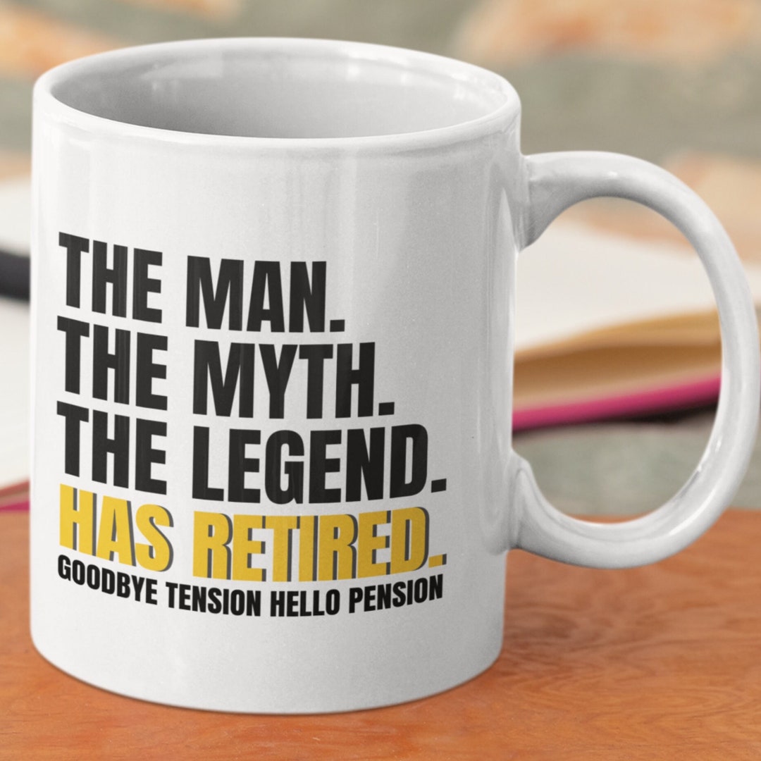 Funny Retirement Mug Gift for Men Retired Gift Dad Boss Husband ...