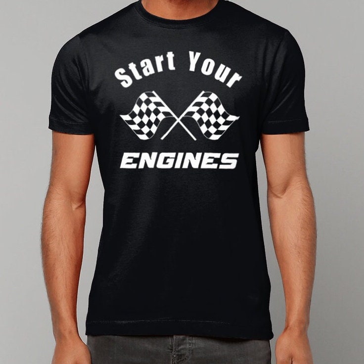 Race Car Shirt Men Funny Checkered Flag Racing Shirt Fast Cars Shirt ...