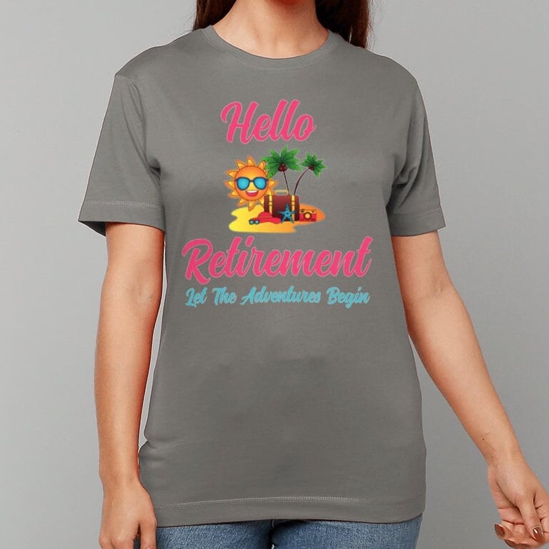 Happy Retirement Gift Tshirt Woman Funny Coworker Retirement Shirts ...