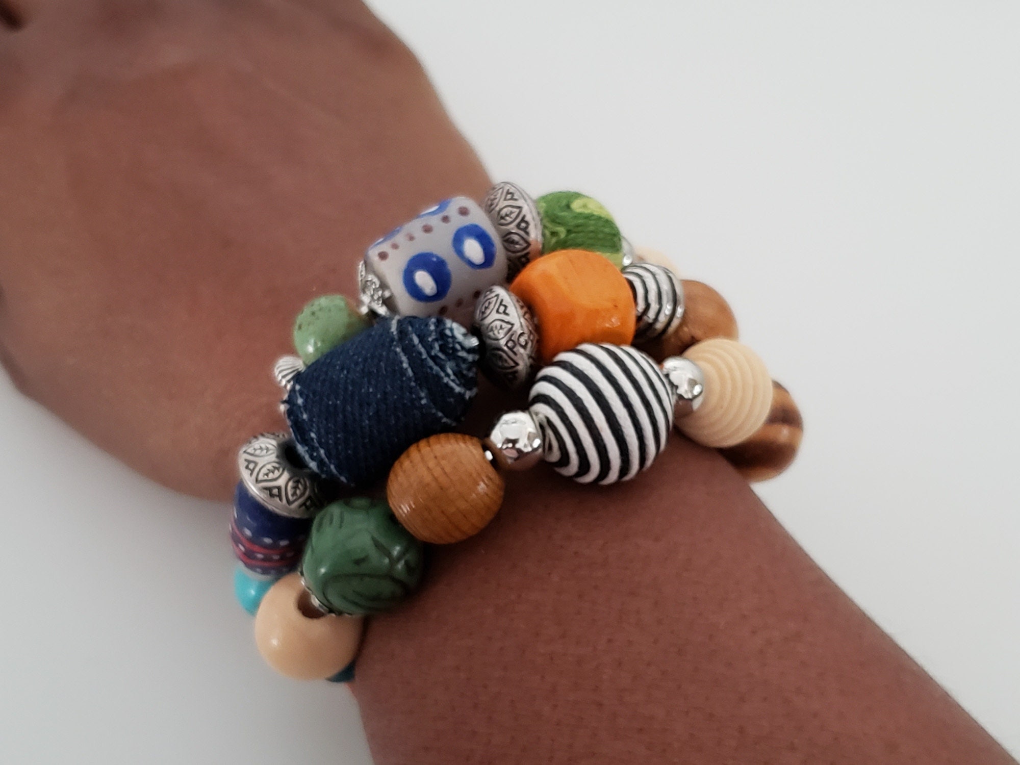 Wrapped Soul Collection: Funky Wrapped Bead Bracelets. Colorful ...