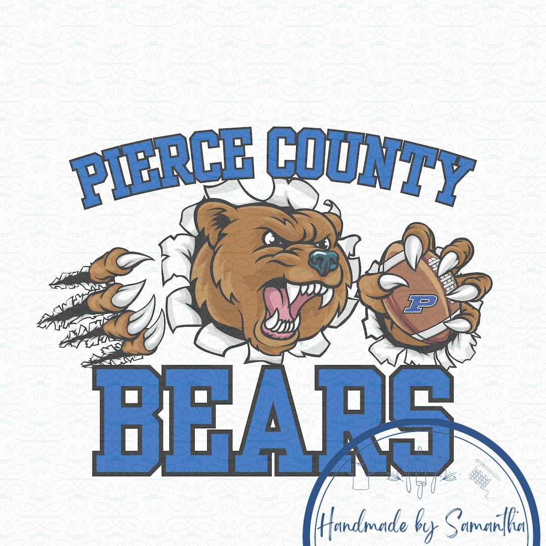 Pierce County Bears Football PNG Digital File Only No Physical Product ...