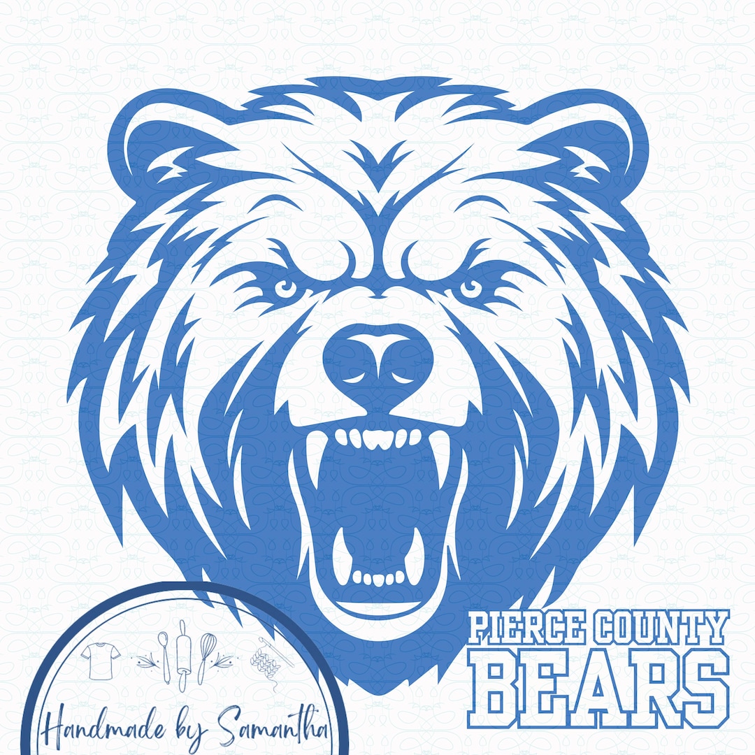 Pierce County Bears Football PNG Digital File Only No Physical Product ...