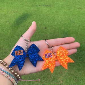 Cheer Bow Custom Keychain - Etsy