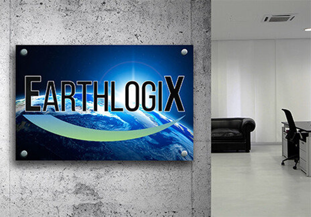 Corporate Office Signs - Acrylic Plexiglass Print With Metal Standoffs ...
