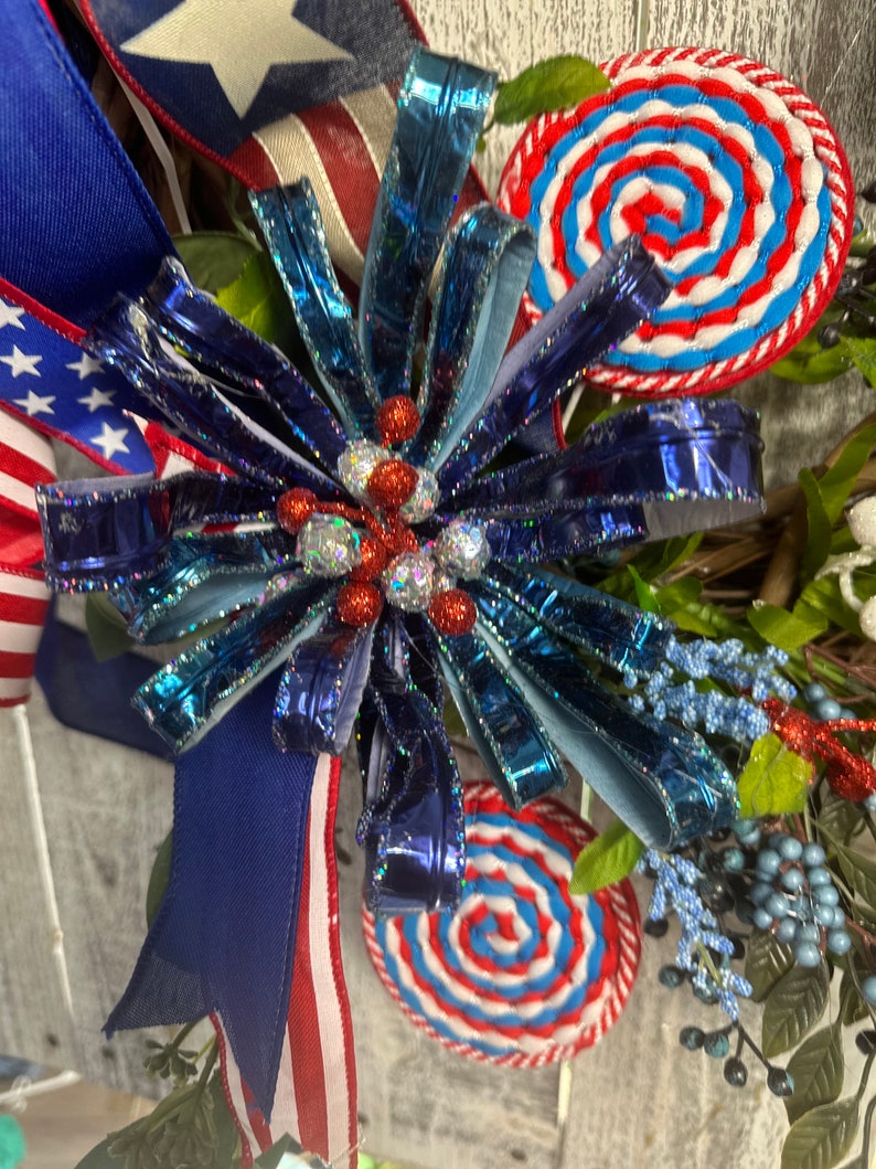 American Red White & Blue Fourth of July Memorial Day - Etsy
