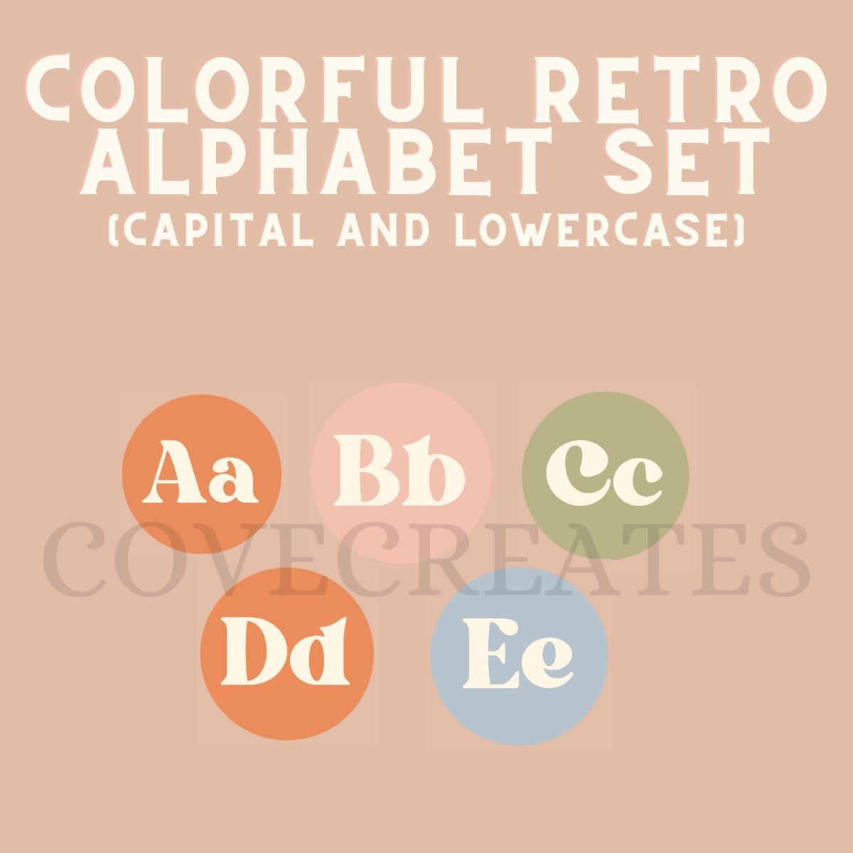 Retro Alphabet Set- Classroom Decor - Etsy