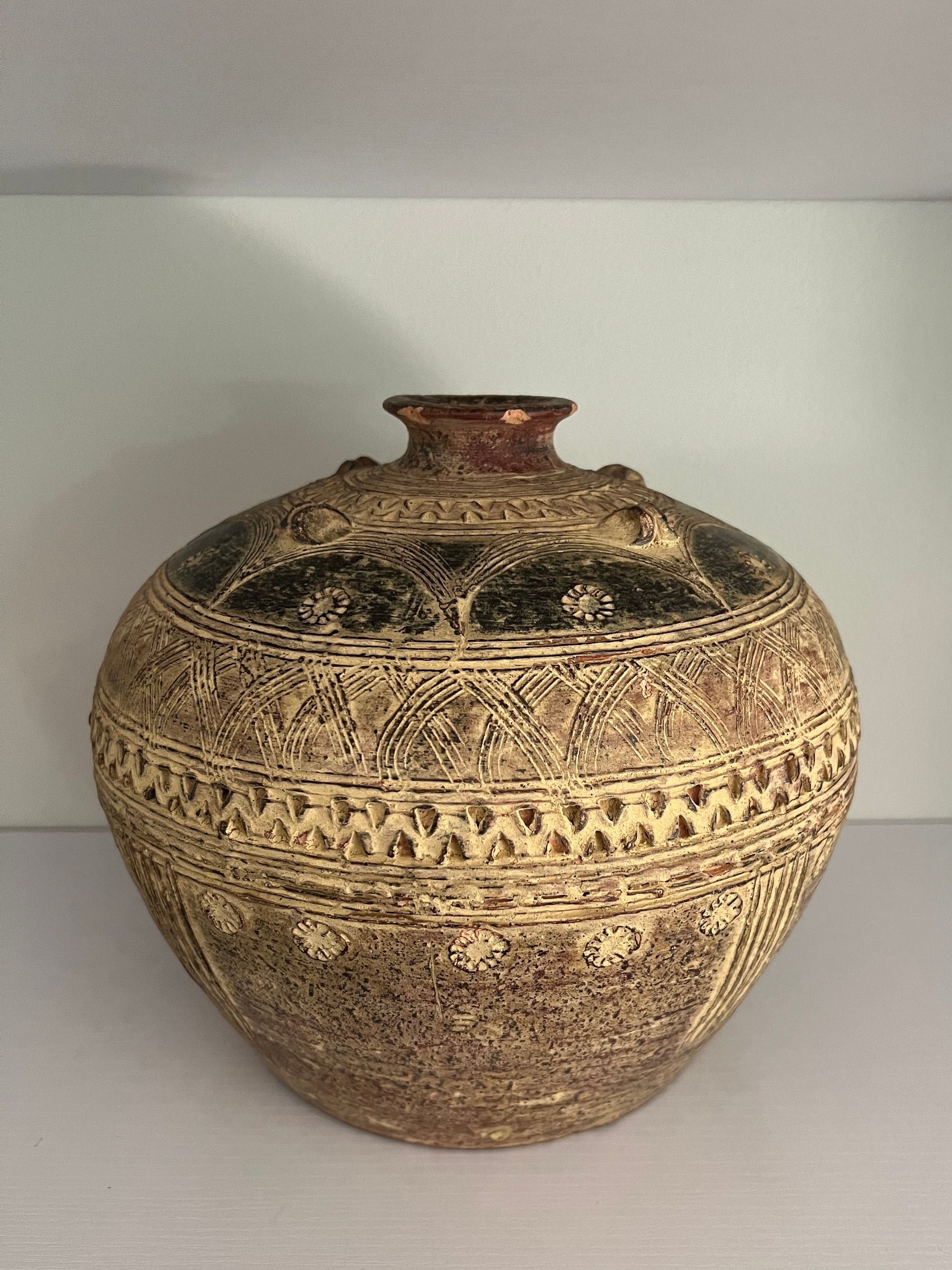 Handmade African Tribal Pottery Vase - Etsy