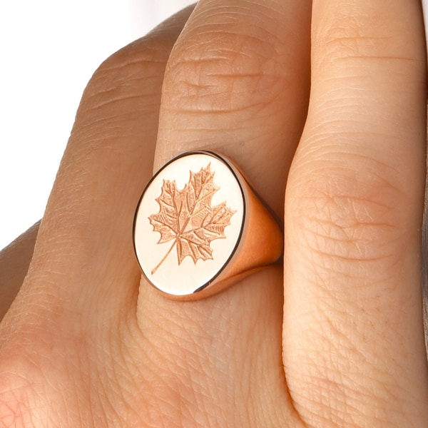 Tree Signet Ring - Etsy