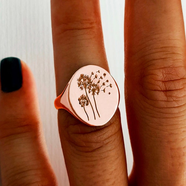 Dandelion Ring - Etsy