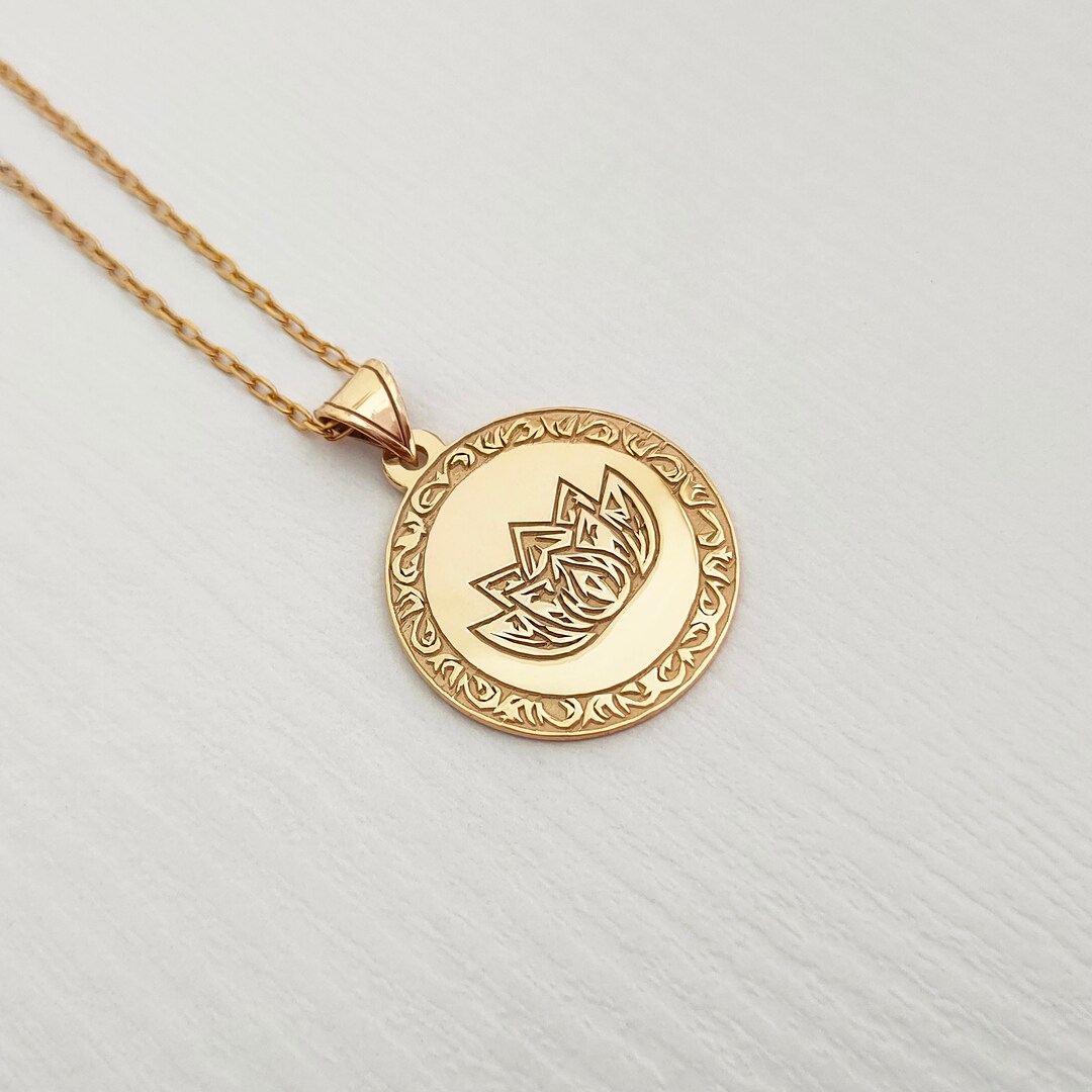 Lotus Flower Necklace, Sacred Lotus Necklace, Lotus Flower Gift ...