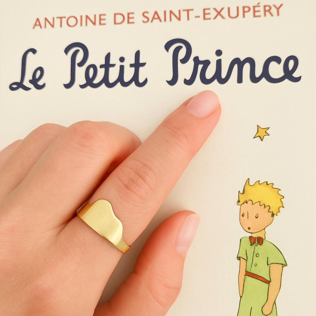 The Little Prince Ring, Gold Boa Elephant Design, Literary Jewelry - Etsy