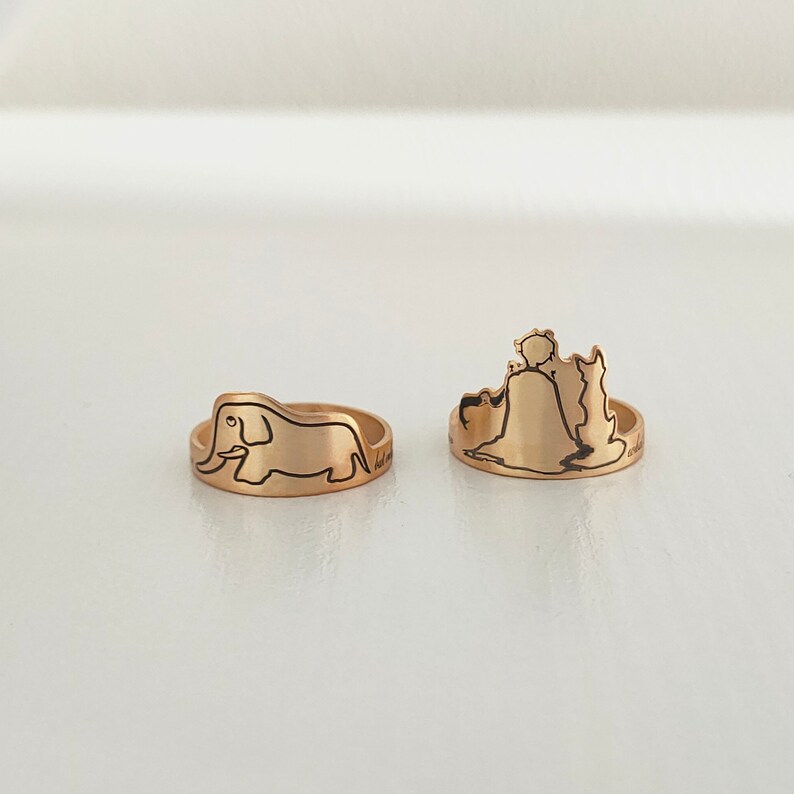 The Little Prince Ring the Little Prince Quote Ring A Hat or - Etsy