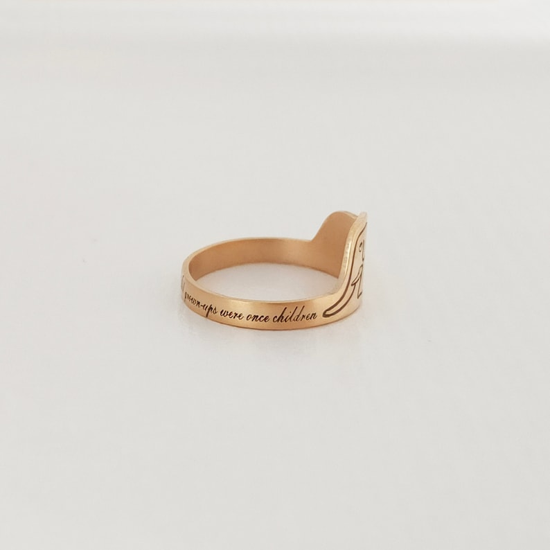 The Little Prince Ring the Little Prince Quote Ring A Hat or - Etsy