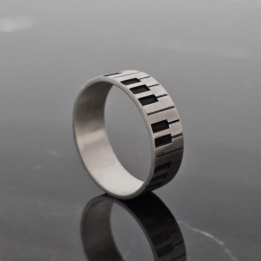 Piano Ring, Piano Keys Jewelry, Handmade Pianist Jewelry,piano Keyboard ...