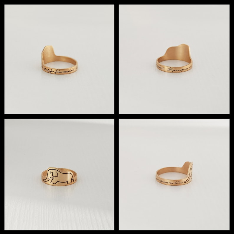 The Little Prince Ring the Little Prince Quote Ring A Hat or - Etsy