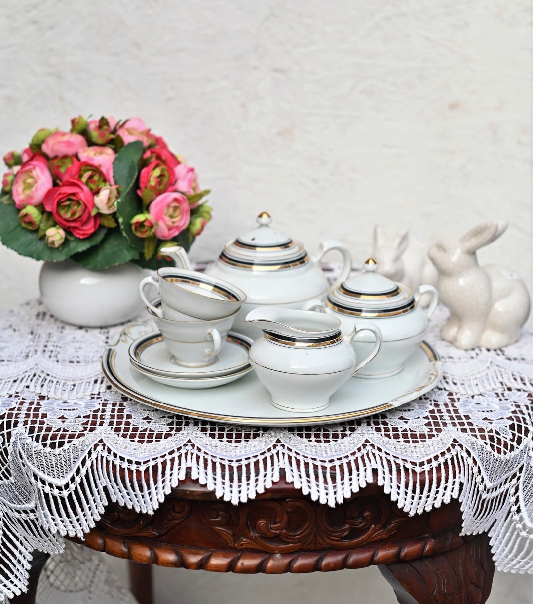 Antique Set, Coffee Set From 1930. Coffee Service for 2 People With ...