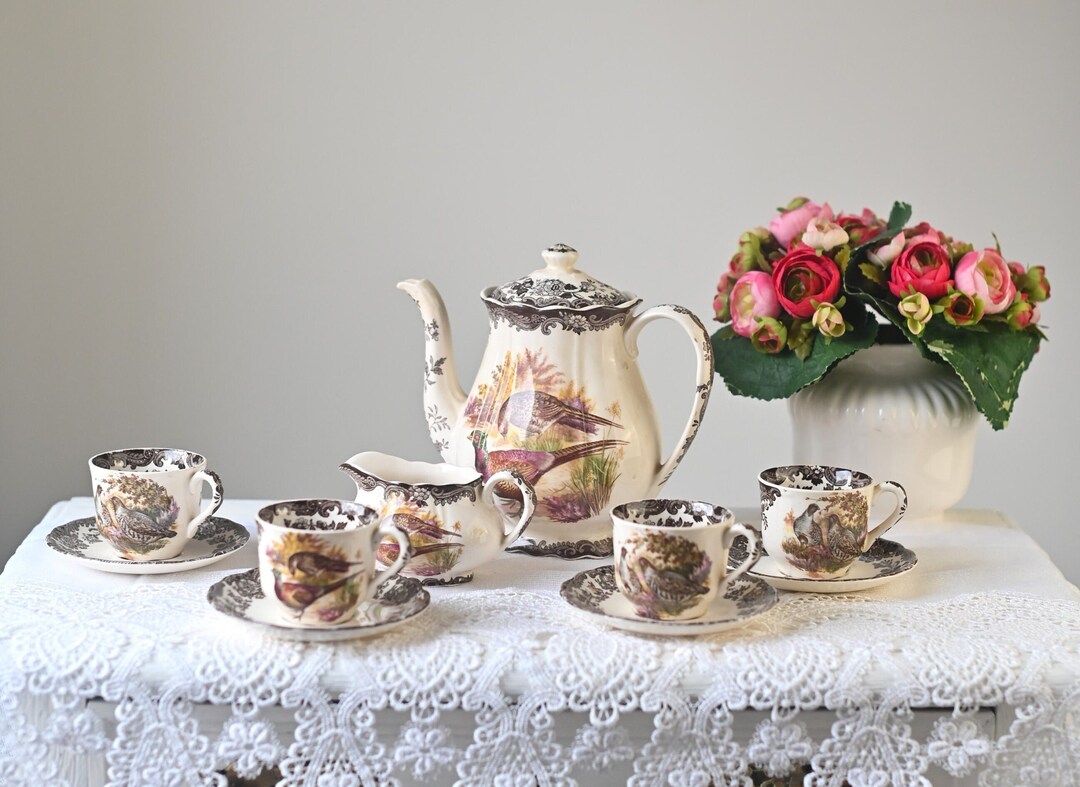 Royal Worcester Palissy 'game Series' Large Complete Tableware for 4 ...