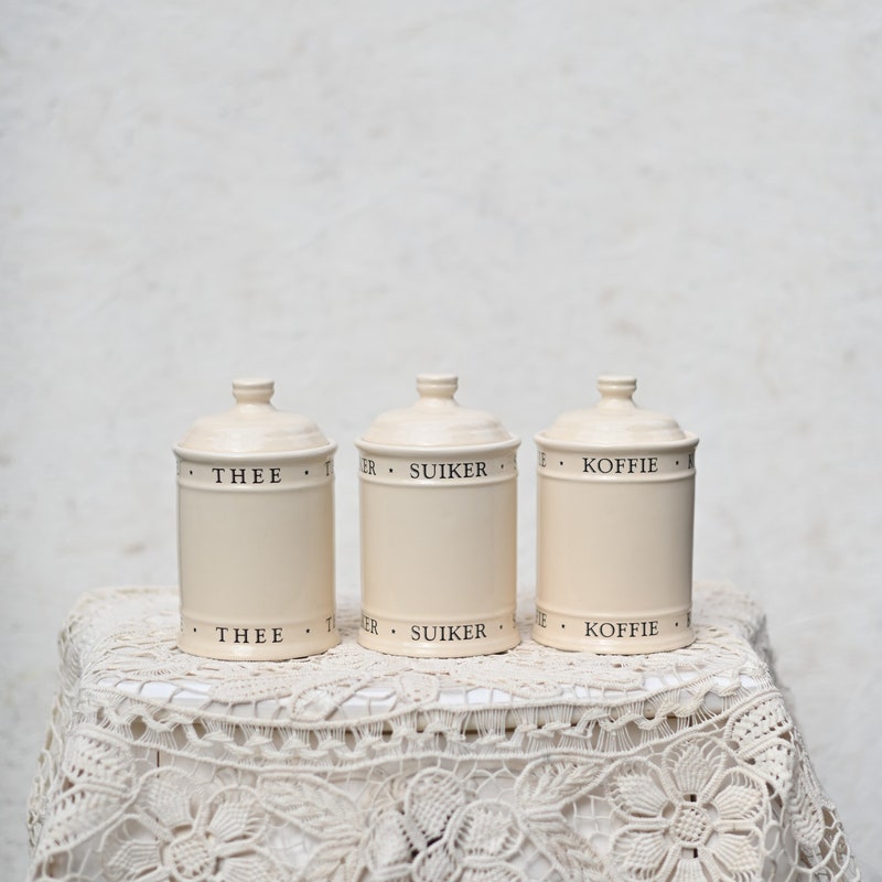 Ceramic Spice Jar Set - Etsy